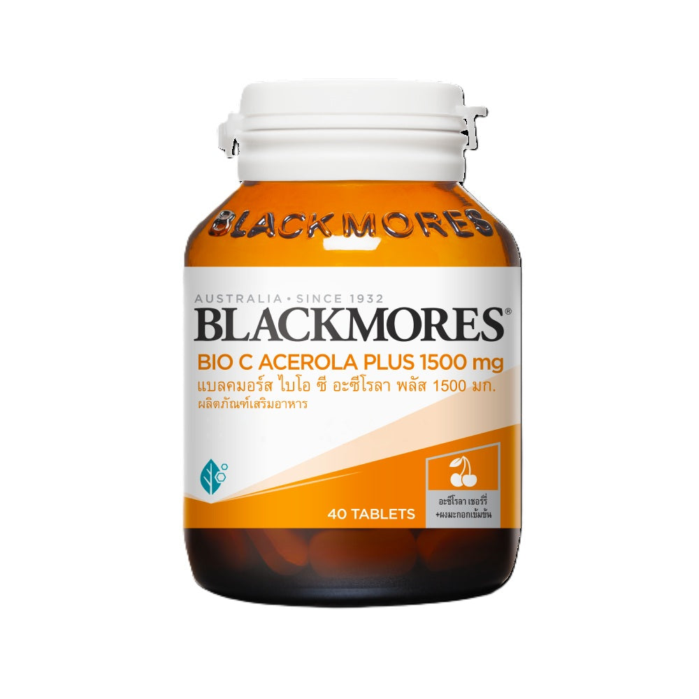 BLACKMORES BIO C ACEROLA PLUS 1500 MG แบลคมอร์ส ไบโอ ซี อะซีโรลา พลัส ...